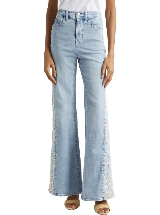 Veronica Beard Joplin High-rise Wide-leg Jeans - Silverwood Moon