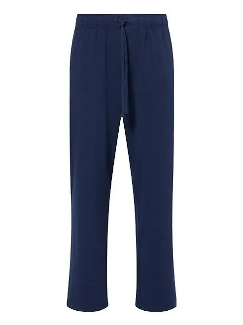 SKIMS Jersey Lounge Relaxed Straight-leg Trousers - Navy