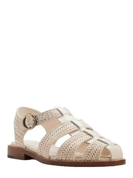 G.H.BASS Leather Fisherman Sandal - Cream