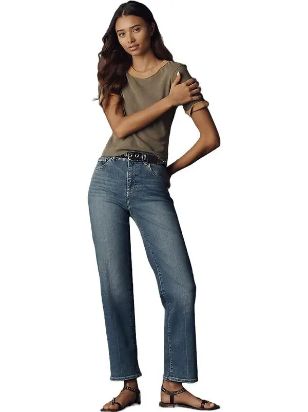 Ag Brinley High-rise Straight-leg Jeans - Rewind