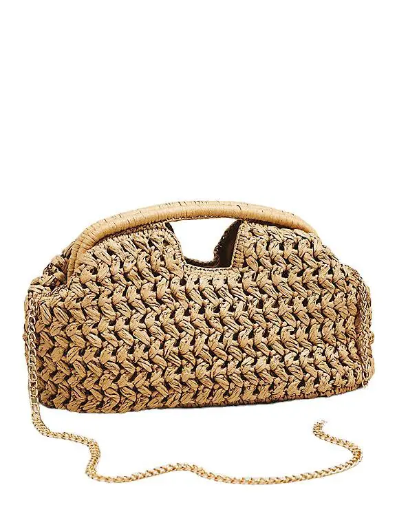 URBAN EXPRESSIONS Lani Raffia Clutch - Natural