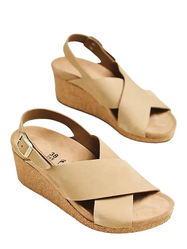 BIRKENSTOCK Samira Wedge Heels - Sandcastle