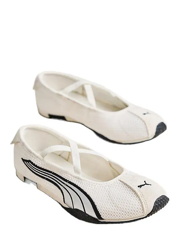 PUMA H-street Ballet Slip-on Sneakers - Warm White-puma Silver