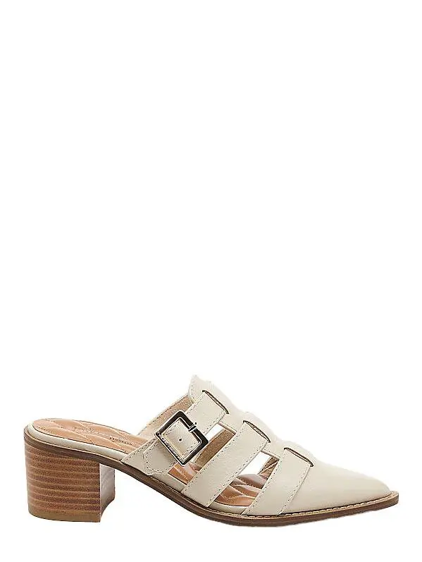 KELSI DAGGER BROOKLYN Mitchie Heeled Mules - White