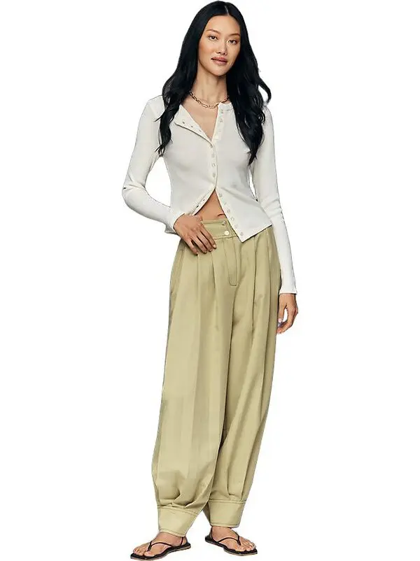 HOPE FOR FLOWERS BY TRACY REESE Cuffed Harem Pants - Sage