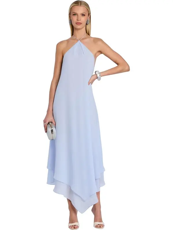 SEROYA Sally Maxi Dress - Ice Blue