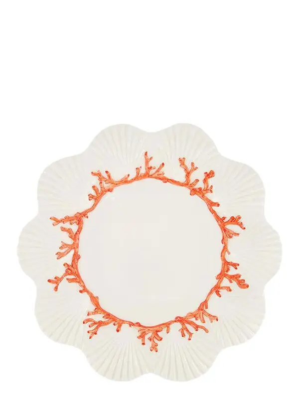 LES-OTTOMANS Saint Jacques Dessert Plate - White