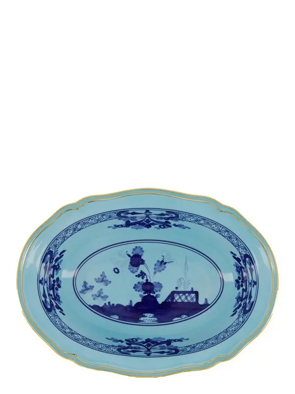 GINORI 1735 Oriente Italiano Oval Porcelain Bowl - Blue