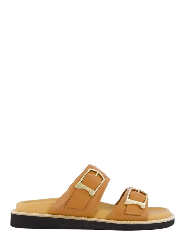 Santoni Leather Sandals - Brown
