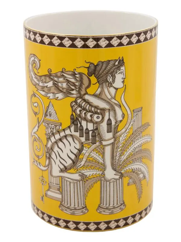 La DoubleJ The Sphynx Pillar Vase - Yellow