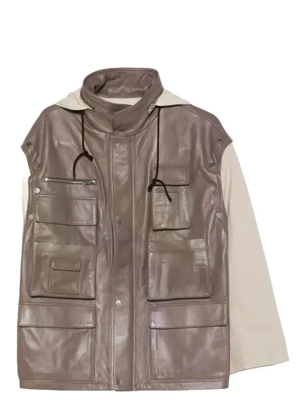 NICCOLO PAQUALETTI Carico Pocket Hooded Jacket - Brown