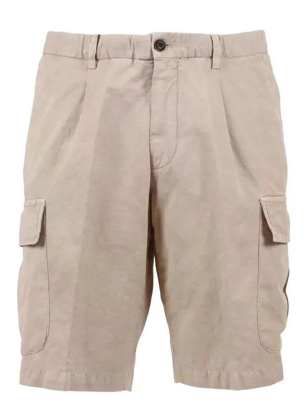 BRIGLIA 1949 Cargo-pockets Shorts - Neutrals