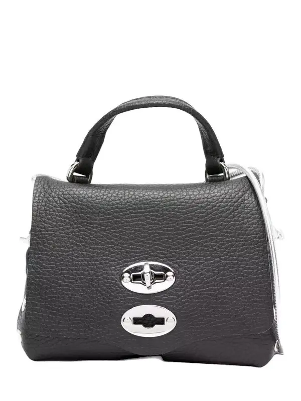 ZANELLATO Top-handle Shoulder Bag With Studded Detailing - Black