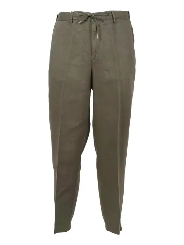 BRIGLIA 1949 Drawstring Trousers - Brown