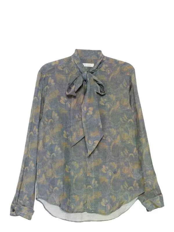 WALES BONNER Flora Shirt - Blue