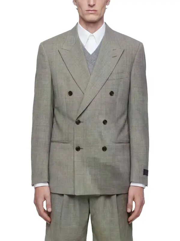 HED MAYNER Double-breasted Blazer - Brown