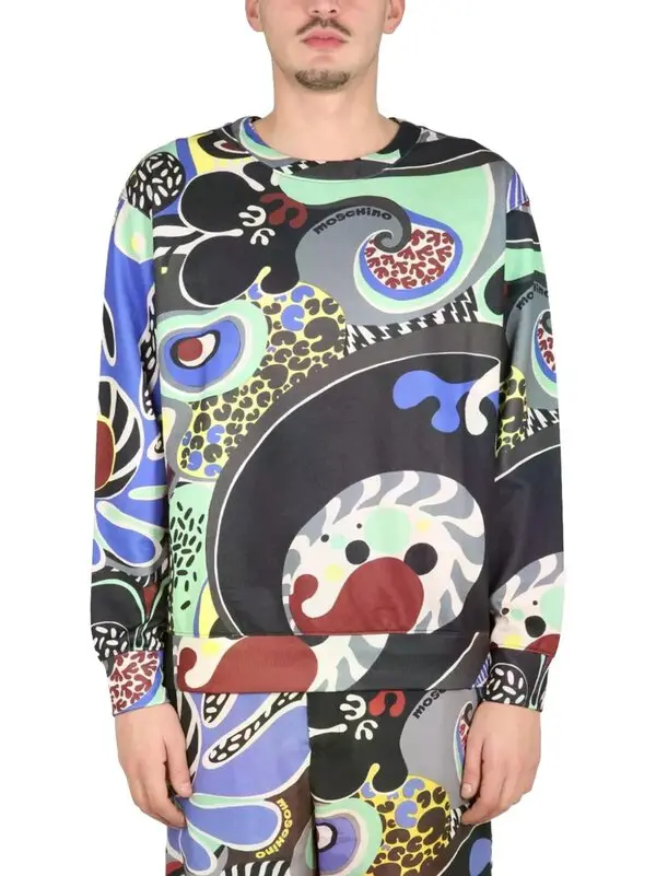 Moschino Graphic-print Sweatshirt - Black