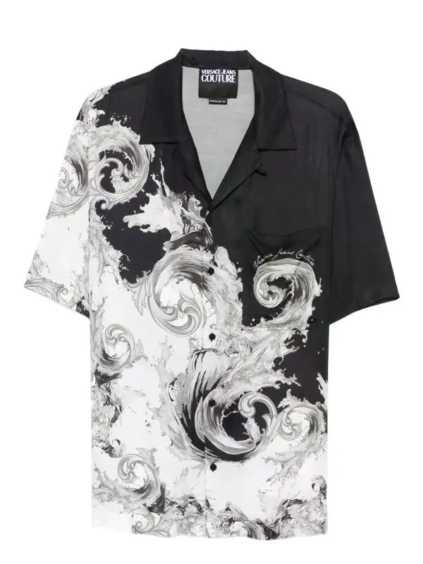 Versace Baroque Pocket Shirt - Black