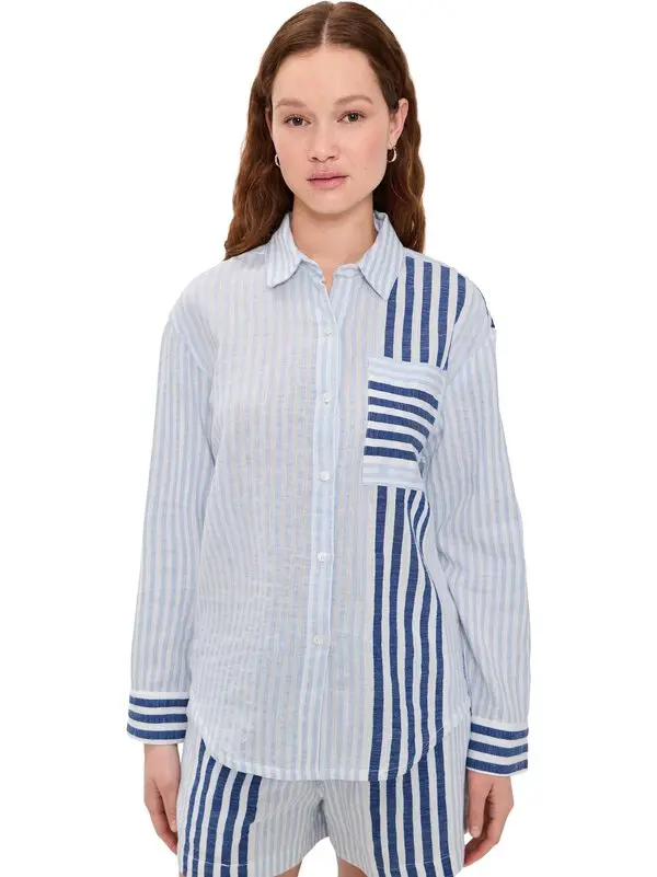 LEMLEM Aisha Shirt - Shemizi Blue