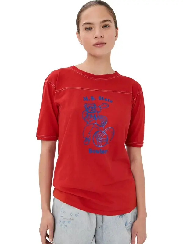 MAISON MARGIELA Graphic T-shirt - Red
