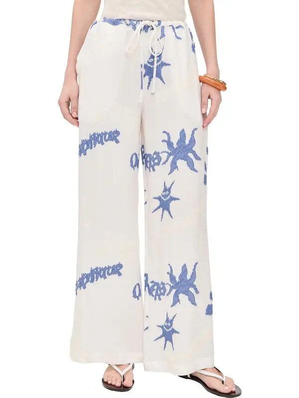 Oas Romantique Luma Trousers - Blue