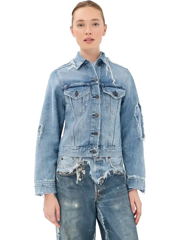 Acne Studios Denim Trucker Jacket - Light Blue