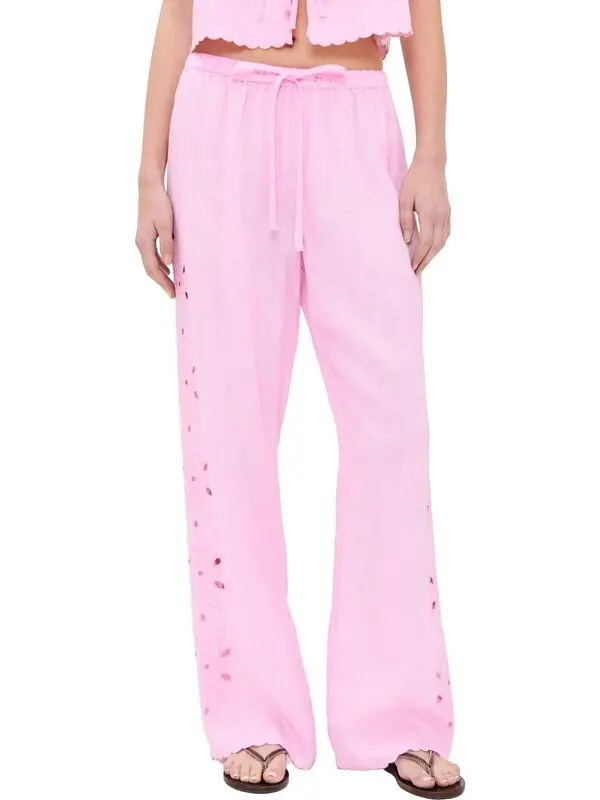Rails Mirina Linen Pants - Cherry Blossom Eyelet