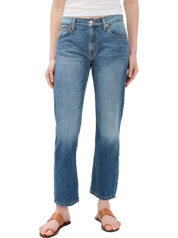 RE/DONE Blondie Crop Jeans - Mendocino Indigo