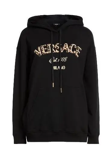 Versace Cotton French Terry Sweatshirt - Black