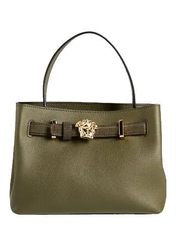 Versace Military Calfskin Tote - Green