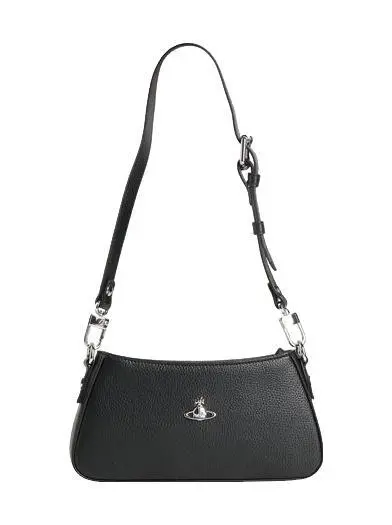 VIVIENNE WESTWOOD Leather Baguette Bag - Black