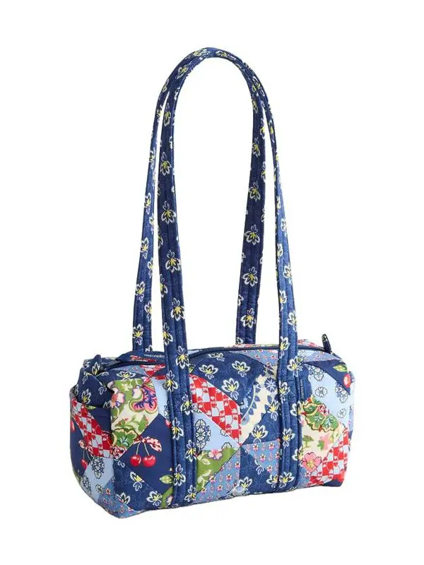 VERA BRADLEY Original 100 Handbag In Trellis Patchwork - Blue