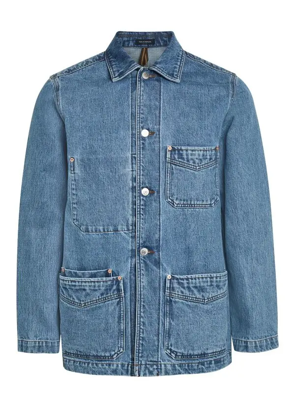 DRAKE'S Selvedge Chore Jacket - Denim