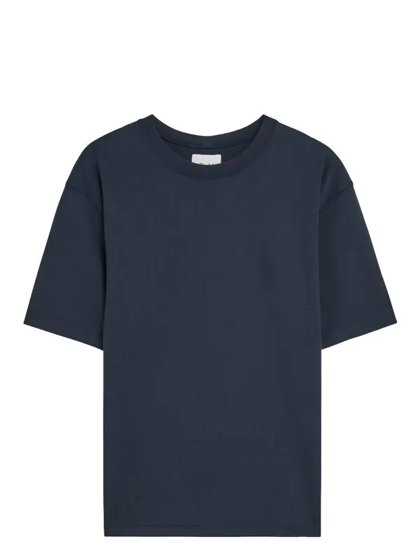 DRAKE'S Hiking Cotton T-shirt - Navy