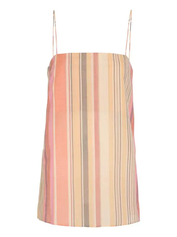 Faithfull The Brand Aina Striped Cotton Top - Multicoloured