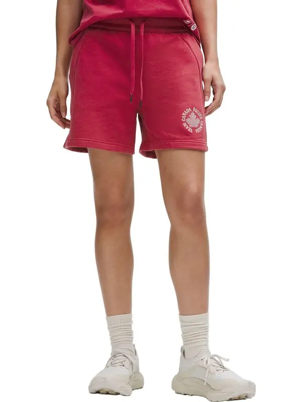 Lululemon Team Canada Scuba High-rise Short - Vintage Rose