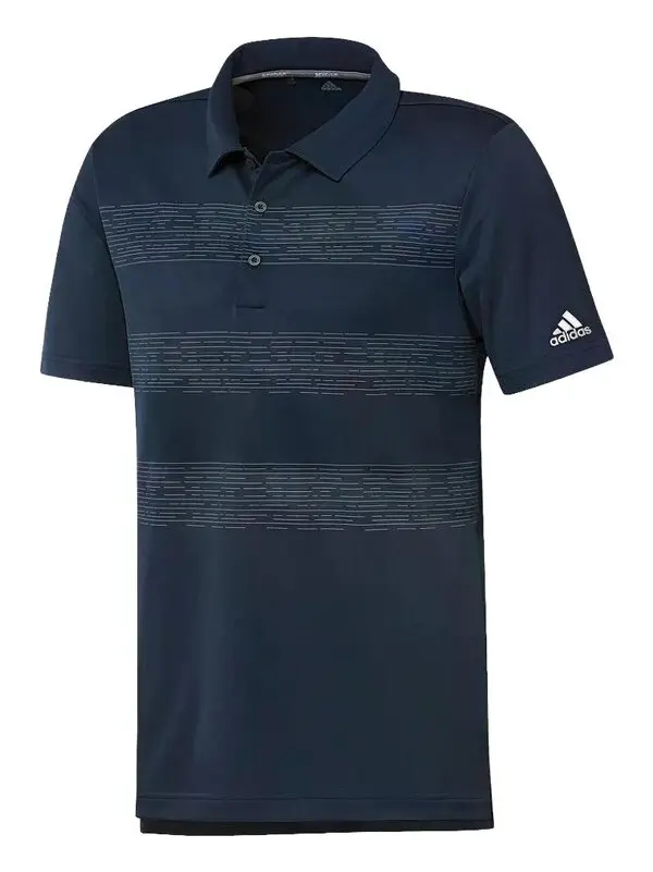 Adidas Logo-print Golf Polo Shirt - Blue