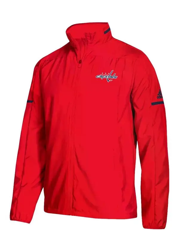 Adidas Nhl Washington Capitals Zip-up Jacket - Red