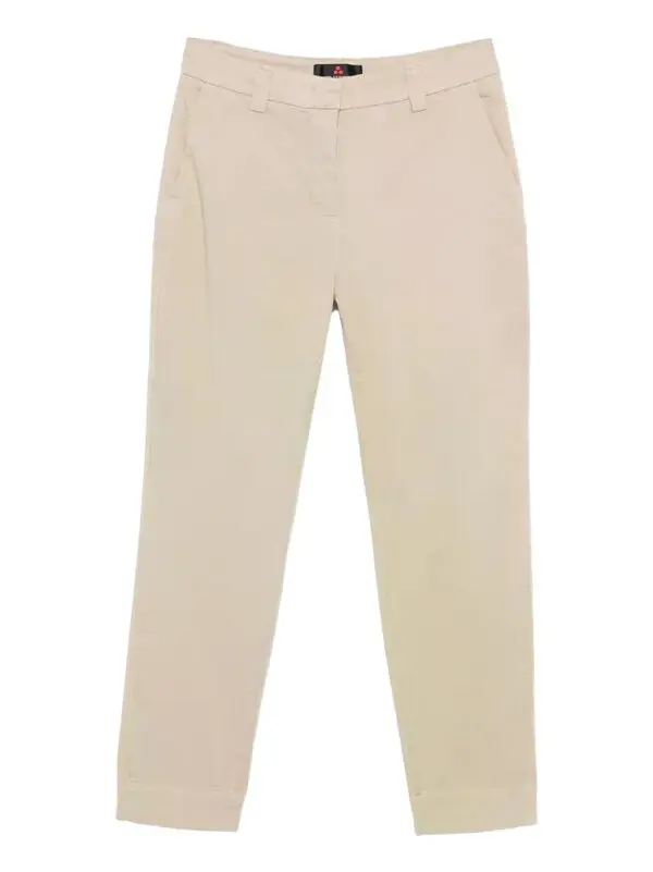 Peuterey Straight Leg Trousers With Turn-up Hem - Neutrals