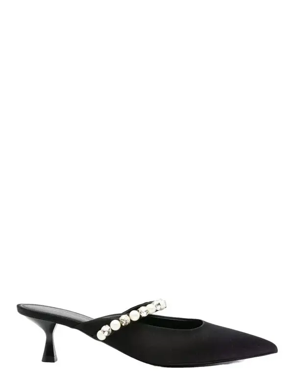 Stella McCartney Crystal Elsa Mules - Black