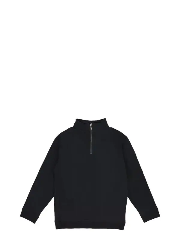SINCLAIR Quarter-zip Sweatshirt - Black