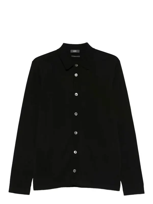 HOSIO Buttoned Cardigan - Black