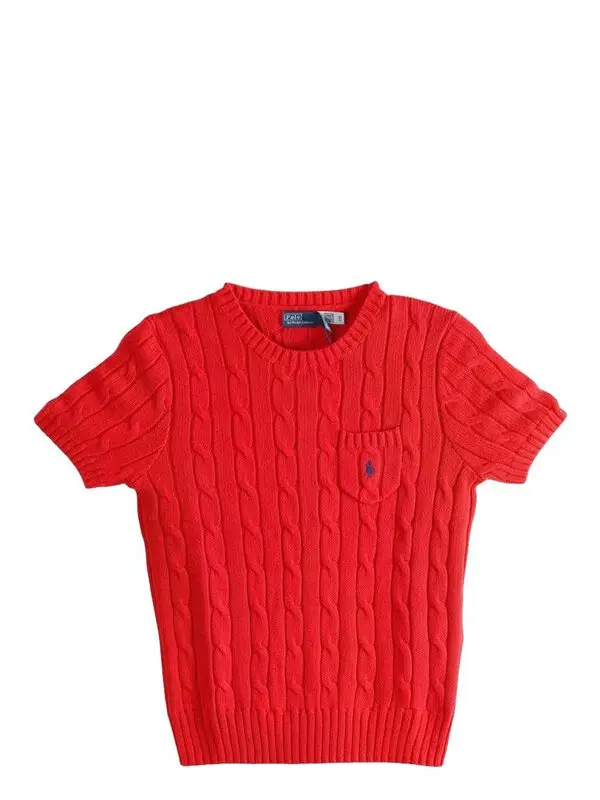 Polo Ralph Lauren Cable-knit Pocket Sweater - Red