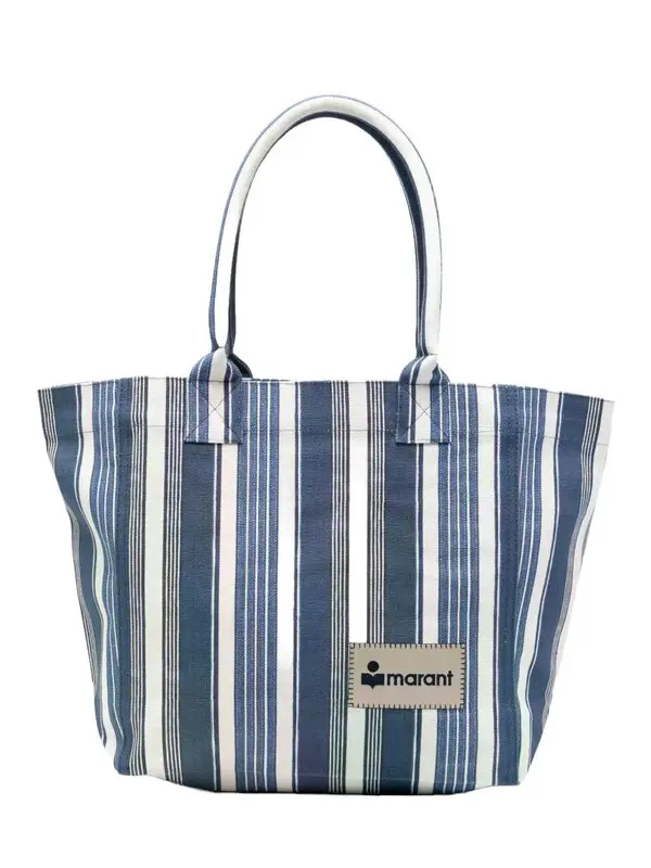 Isabel Marant Yenky Striped Tote Bag - Blue