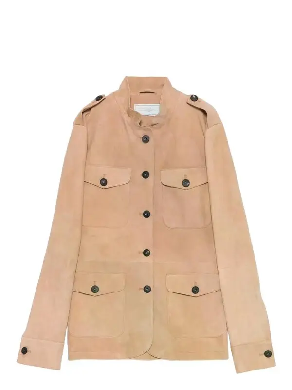 Antonelli Firenze Giuditta Buttoned Pocket Jacket - Neutrals