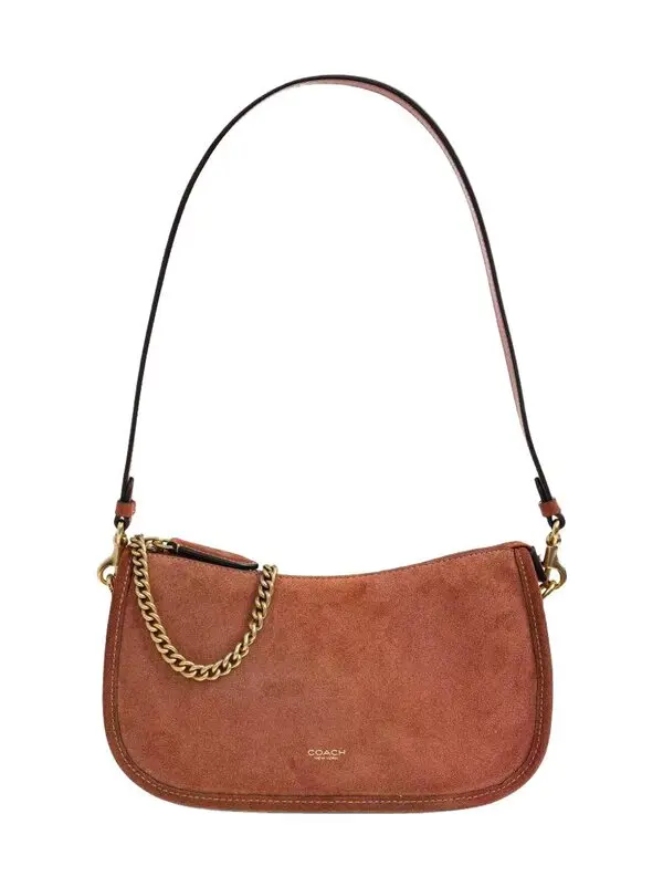 COACH Logo Waverly Shoulder Bag - Brown