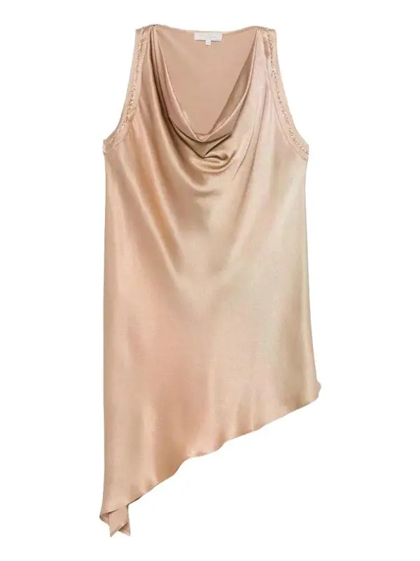 Antonelli Firenze Becky Embellished Draped Blouse - Neutrals