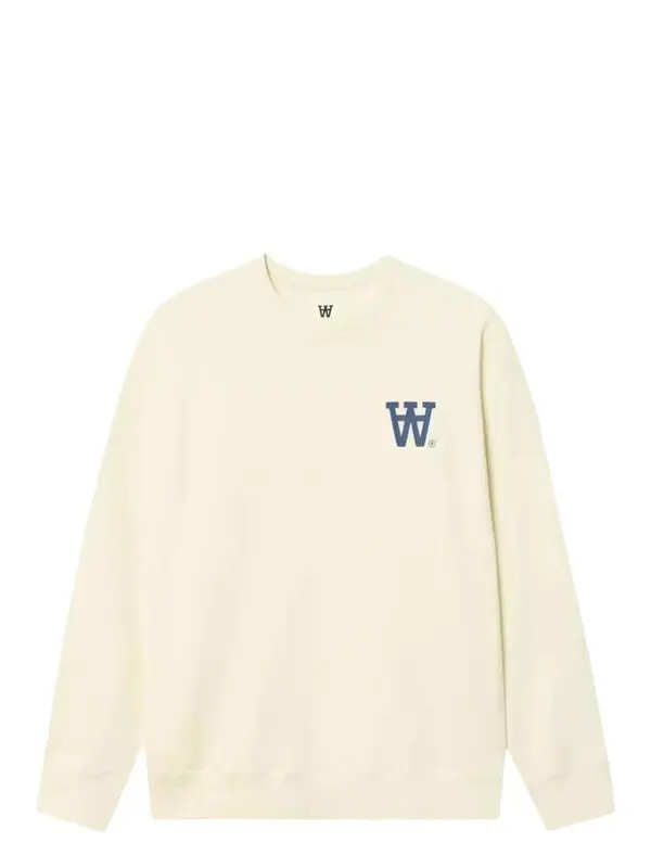 Wood Wood Noel Logo Crew-neck Sweatshirt - Neutrals