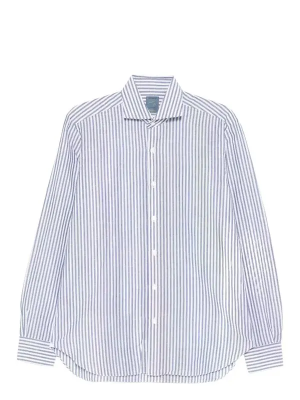 BARBA NAPOLI Striped Shirt - Blue