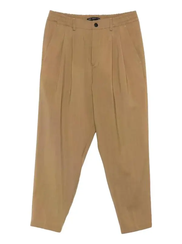 LOW BRAND Pleated Trousers - Neutrals